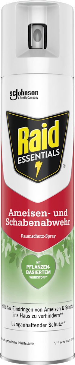 Raid ESSENTIALS Ameisen- & Schabenabwehr Raumschutz-Spray, 300 ml ...