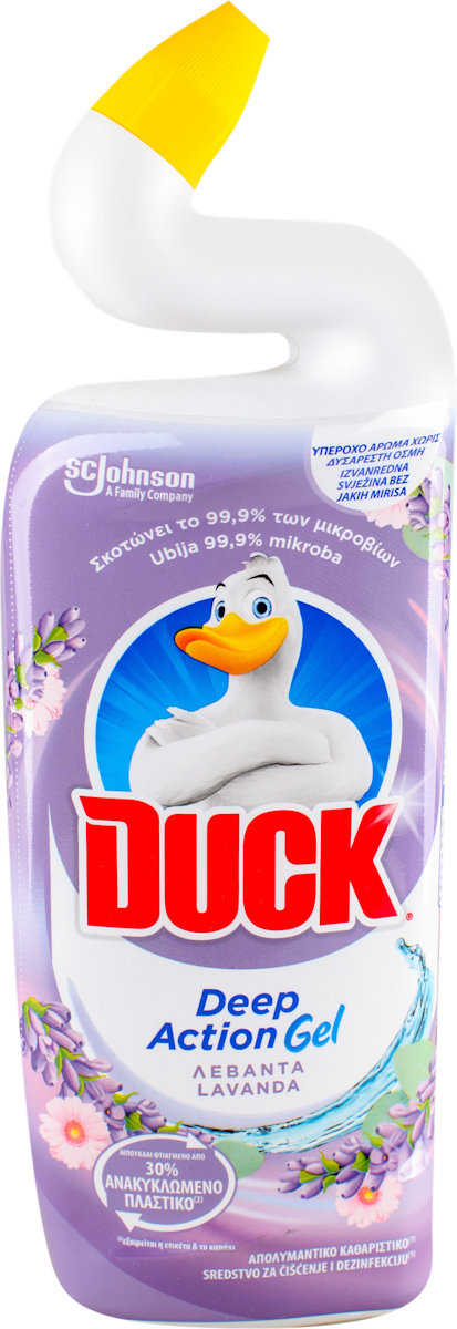 DUCK Deep Action Gel tečnost za čišćenje WC šolje - lavanda, 750 ml | dm.rs