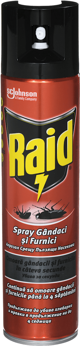 Raid Sprej protiv mrava i žohara, 400 ml | dm.hr