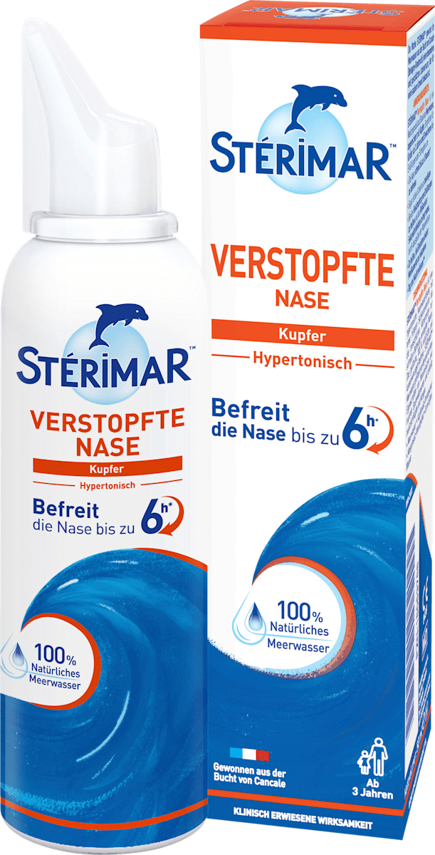 STÉRIMAR Nasenspray & Spülung 2in1, verstopfte Nase, 50 ml dauerhaft ...