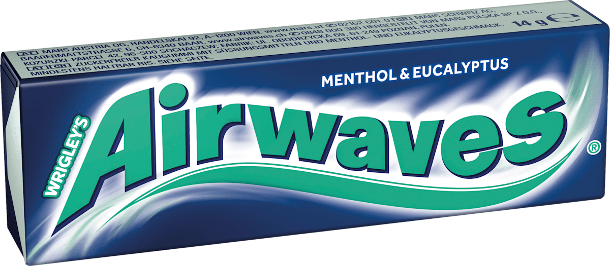 Airwaves Kaugummi Menthol & Eucalyptus, 10 St | dm.at