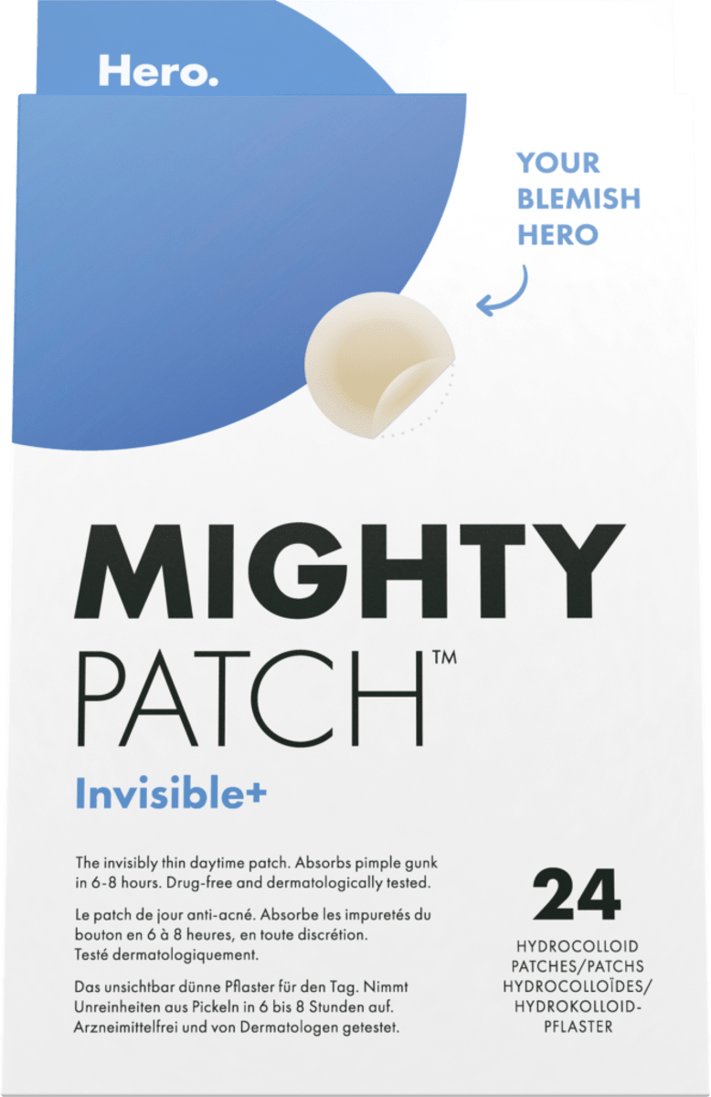 Hero. náplasti na akné Mighty Patch Invisible+, 24 ks | dm.cz