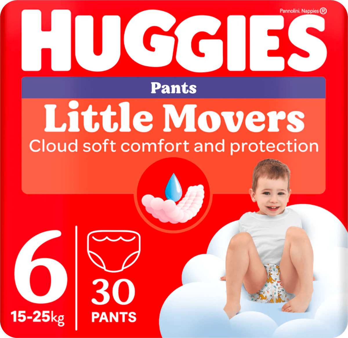 Huggies Scutec chiloțel pentru băieți numărul 6, 15-25 kg, 30 buc | dm.ro