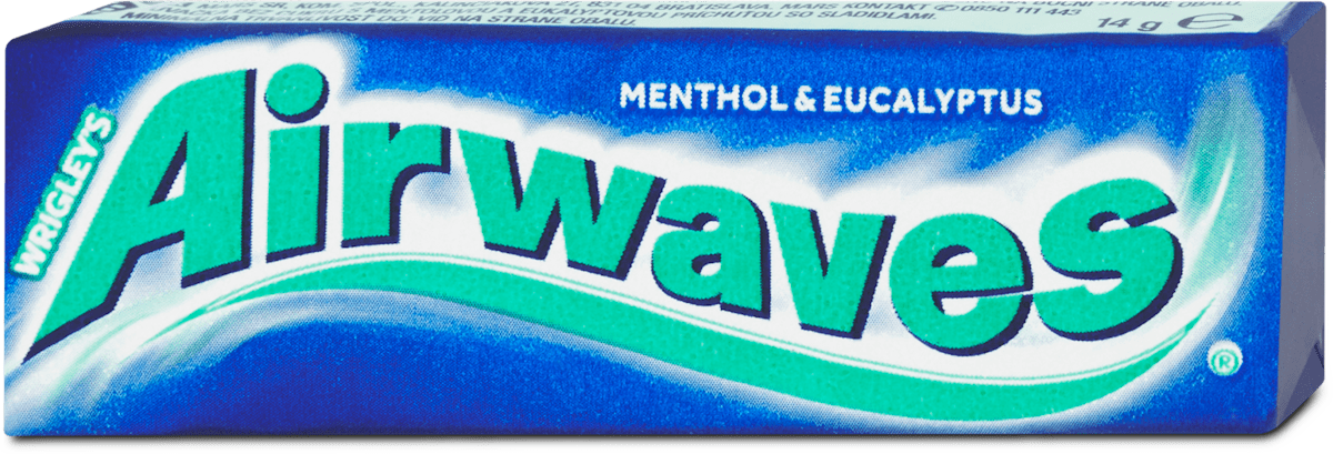 Airwaves Airwaves žvakaće gume – mentol i eukaliptus, 14 g | dm.hr