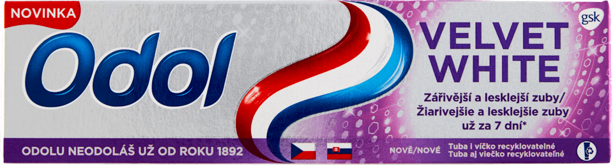 Odol zubní pasta Velvet White, 75 ml | dm.cz