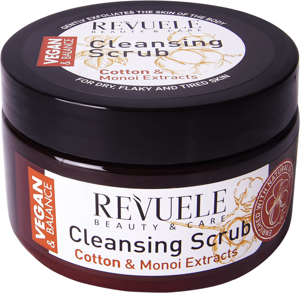 REVUELE Piling za telo cotton&monoi, 240 ml | dm.rs