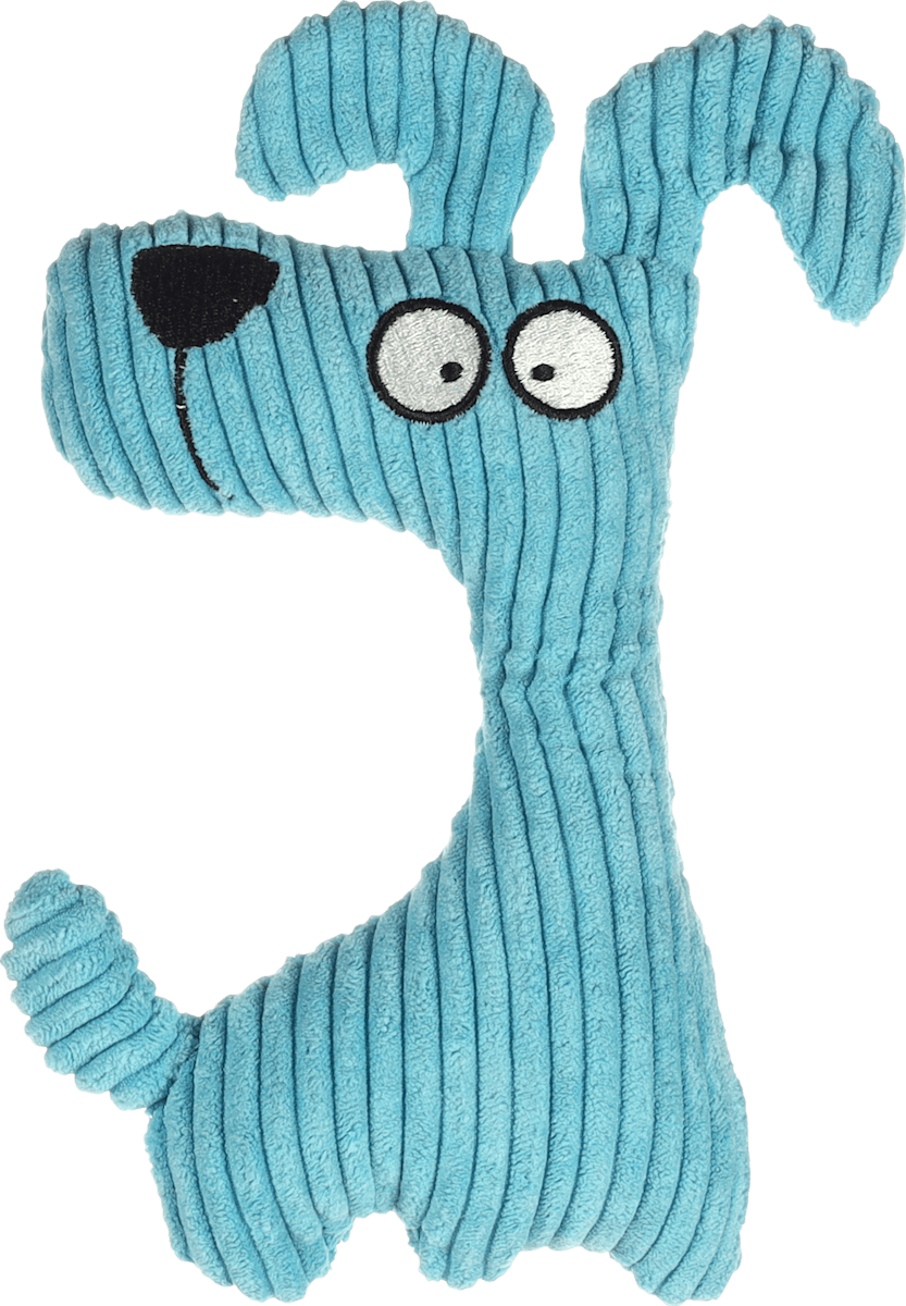 Flamingo Hundespielzeug Pepples Stoffhund, hellblauer Kord, 1 St ...