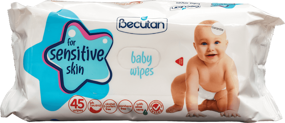 Becutan sensitive vlažne maramice, 45 kom | dm.rs