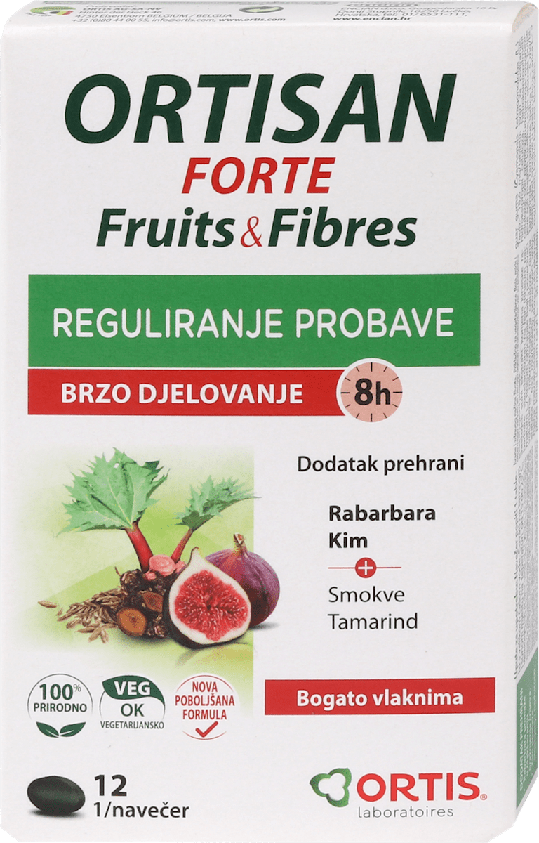 ORTIS Ortisan Forte tablete za reguliranje probave, 12 kom. | dm.hr