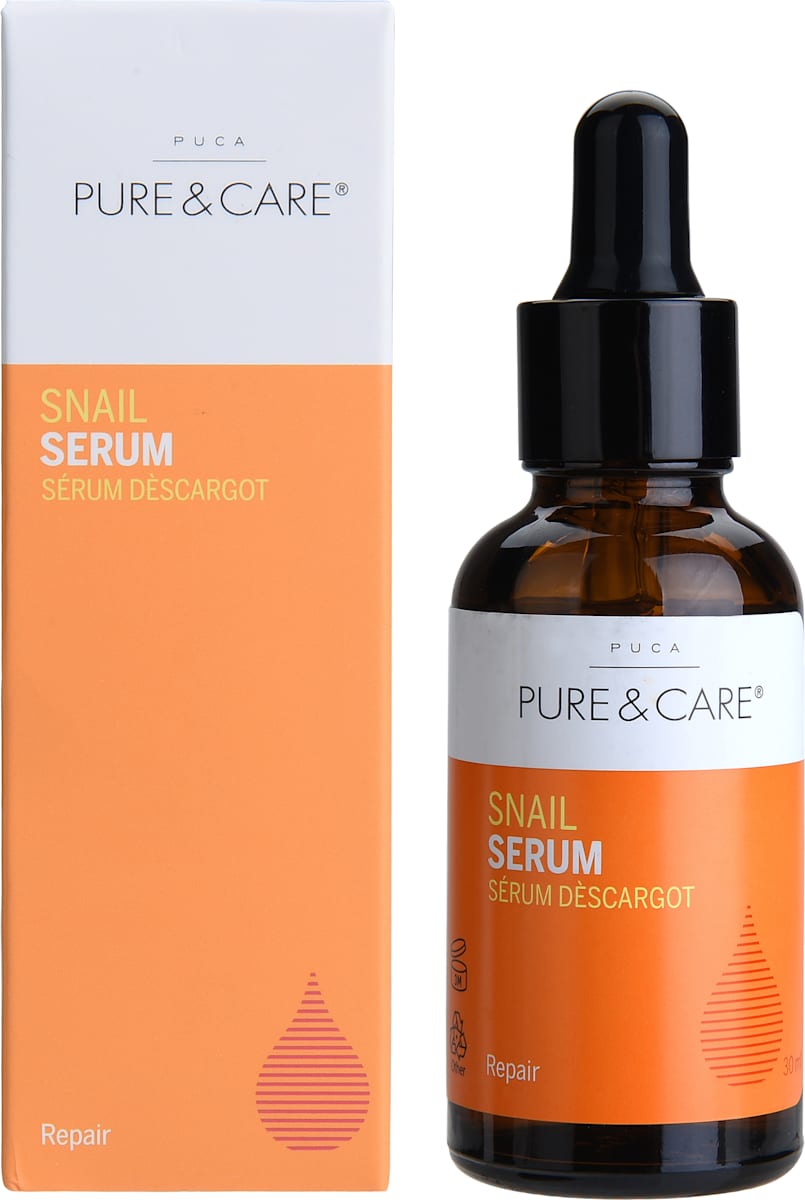 Puca Pure&Care Ser pentru față cu extract de melc, 30 ml | dm.ro