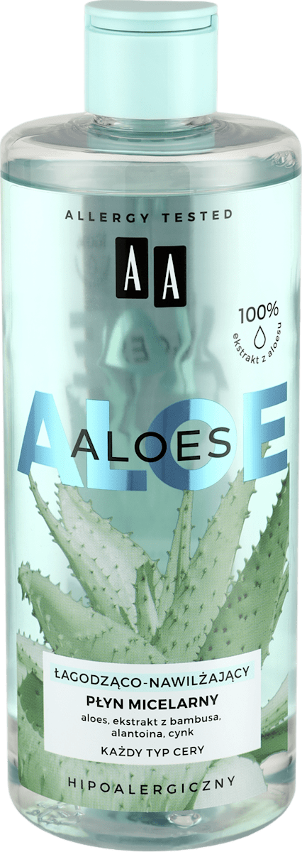 AA Aloes 100% aloe vera extract Płyn micelarny łagodząco-nawilżający, 400 ml kupuj w zawsze ...