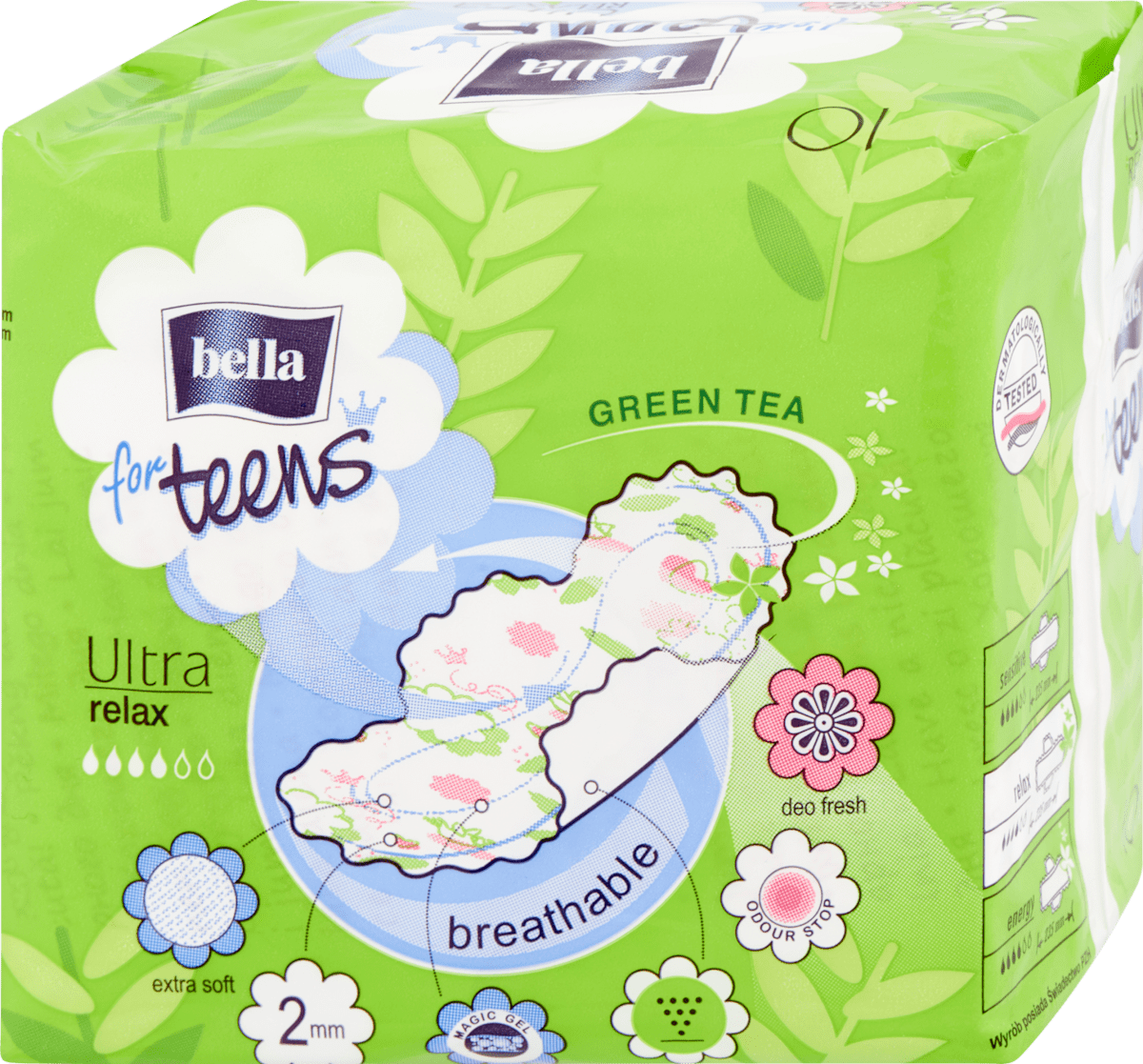 bella for teens Дамски превръзки for Teens Ultra Relax с крилца, 10 бр ...