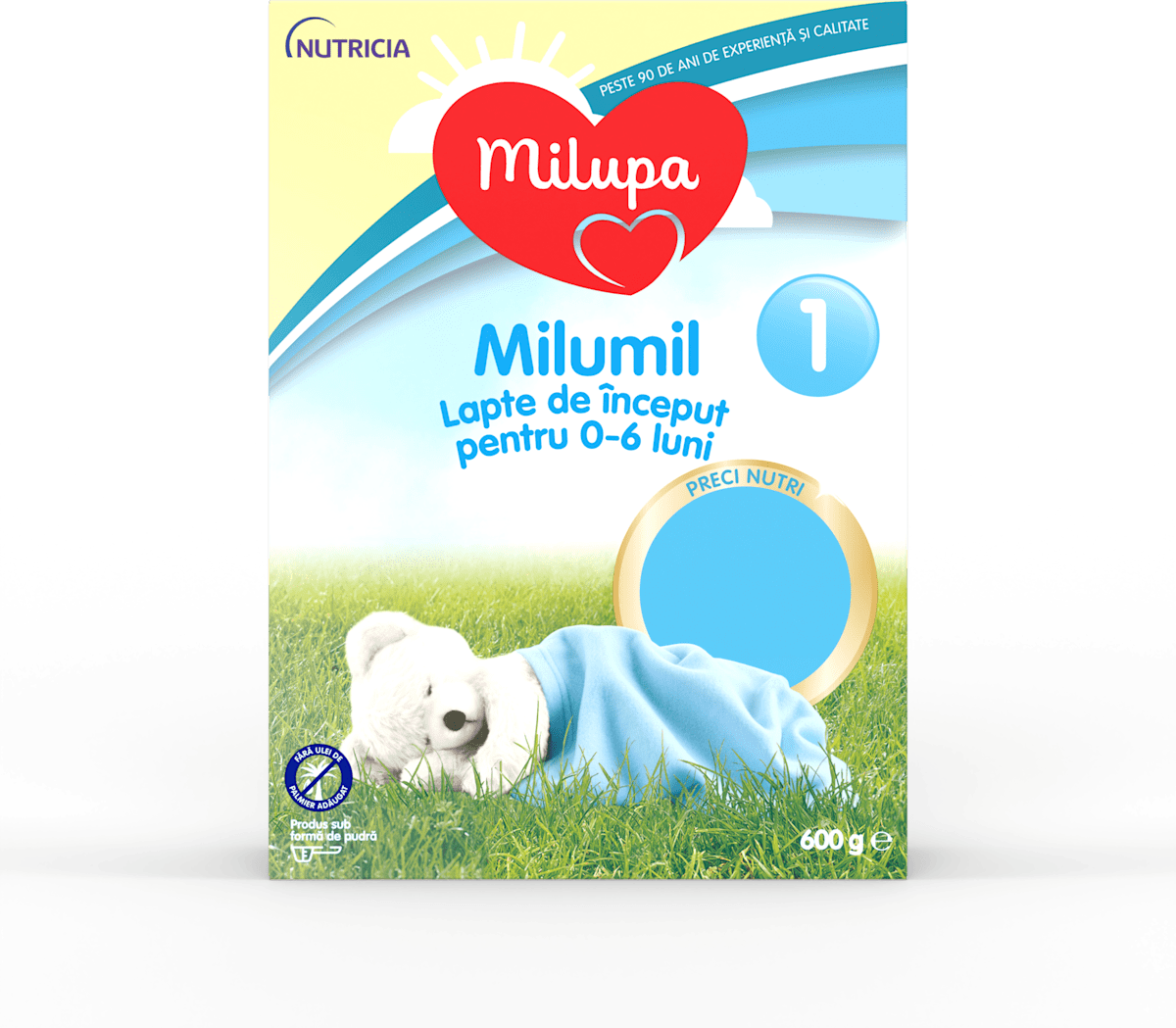 Milupa Lapte formulă de început pentru 0-6 luni, 600 g | dm.ro