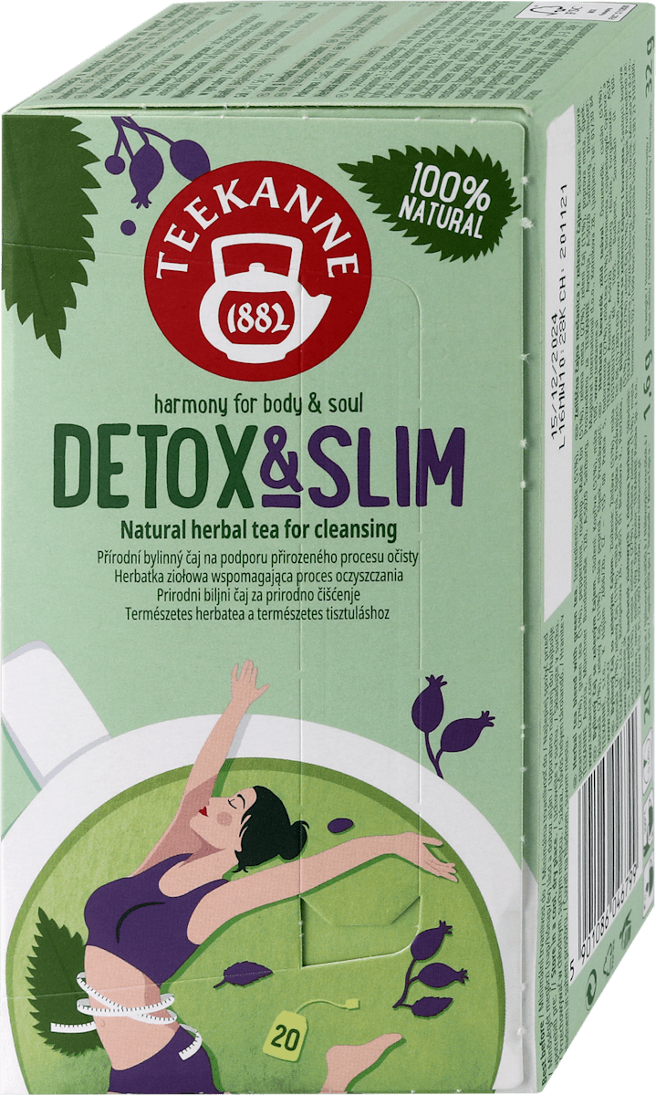 Teekanne Detox & Slim čaj, 30 g | dm Bosna i Hercegovina