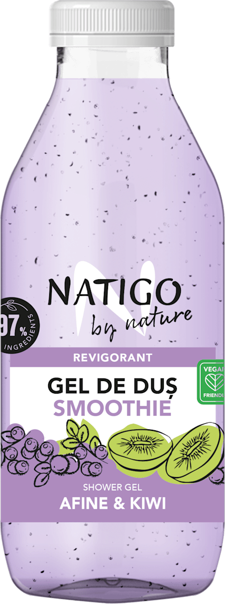 NATIGO by nature Gel de duș smoothie afine, 400 ml | dm.ro