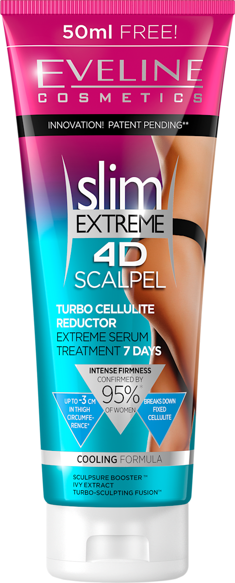 EVELINE COSMETICS Tratament pentru reducerea celulitei slim extreme 4D Scalpel, 250 ml | dm.ro