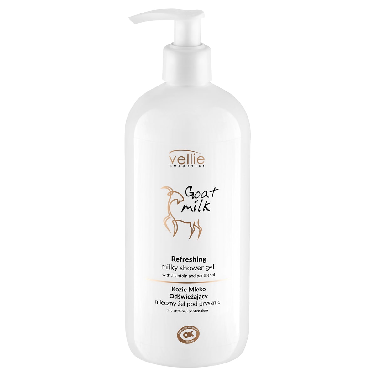 Vellie Gel de dus lapte capră, 500 ml | dm.ro