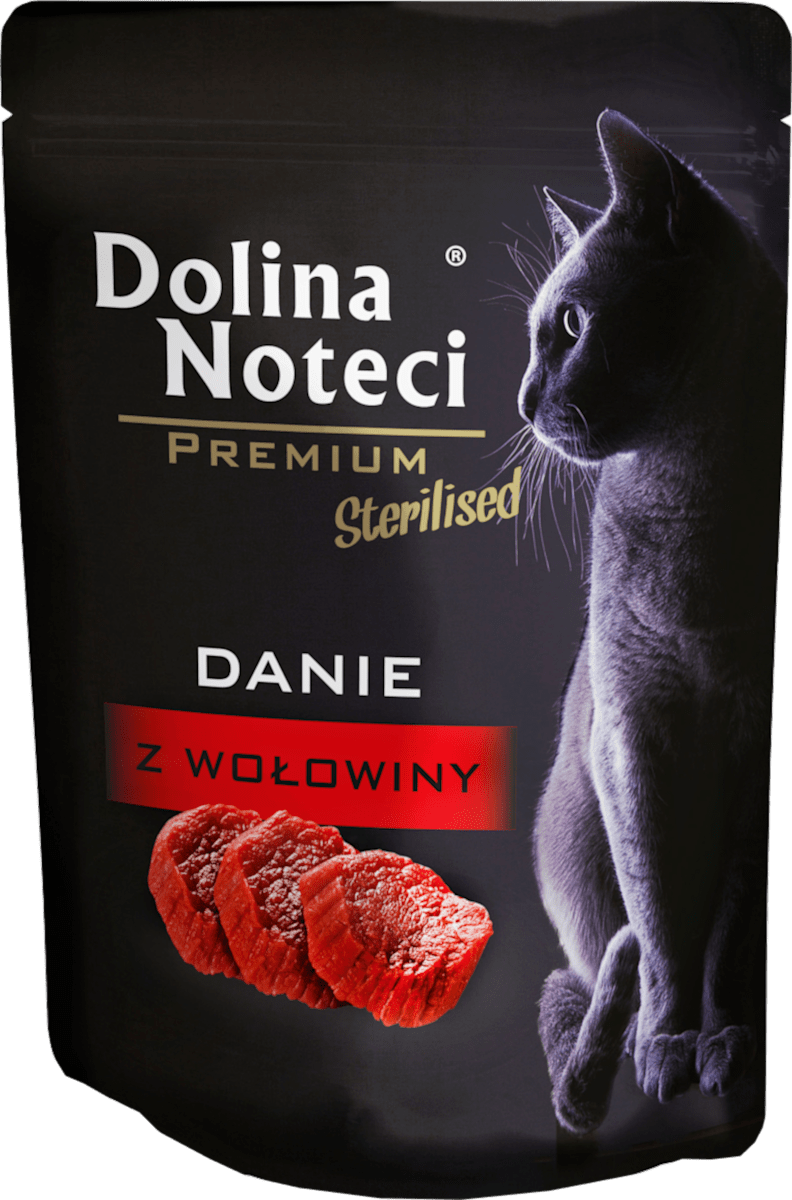 Dolina Noteci Premium Mokra karma dla kotów sterylizowanych danie z wołowiny, 85 g kupuj w ...
