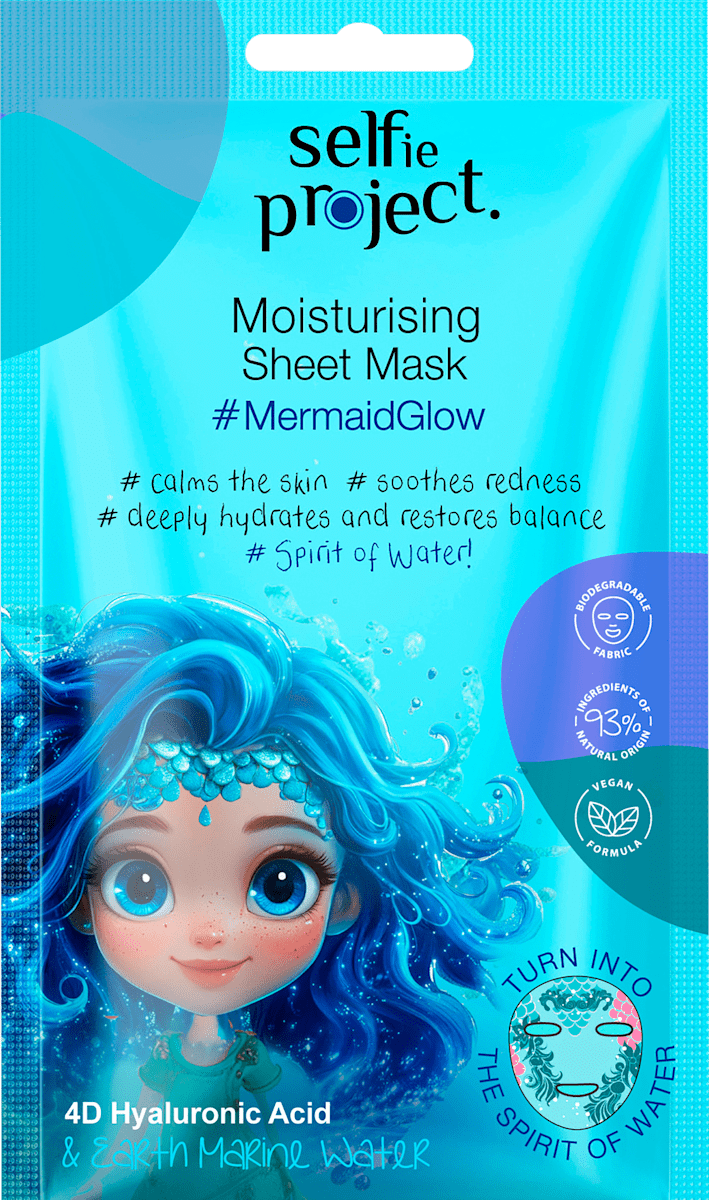 Selfie Project Tuchmaske Moisturizing Mermaid Glow, 1 St dauerhaft ...