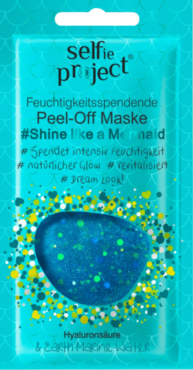 Selfie Project Maschera peel-off nutriente Shine like a Mermaid, 12 ml ...