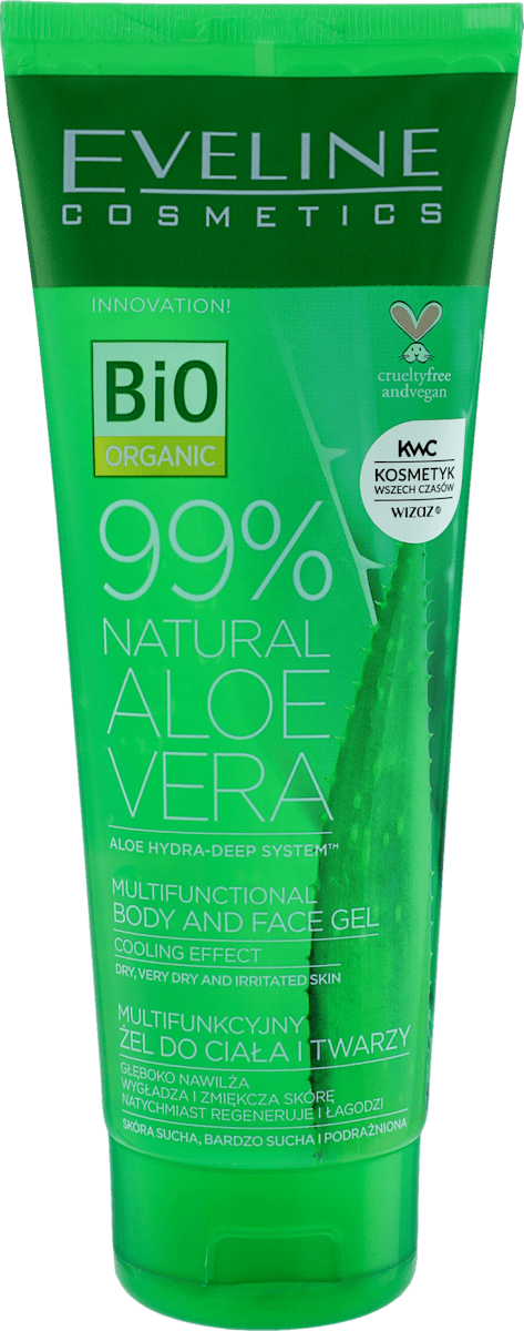 EVELINE COSMETICS hydratační tělový gel 99 % Aloe Vera, 250 ml | dm.cz