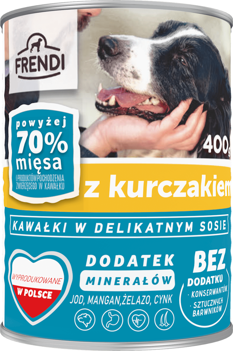 FRENDI Puszka dla psa z kurczakiem, 400 g kupuj w zawsze korzystnych ...