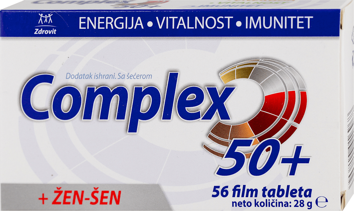 ZDROVIT Complex 50+ŽEN-ŠEN tablete, 56 kom | dm.rs