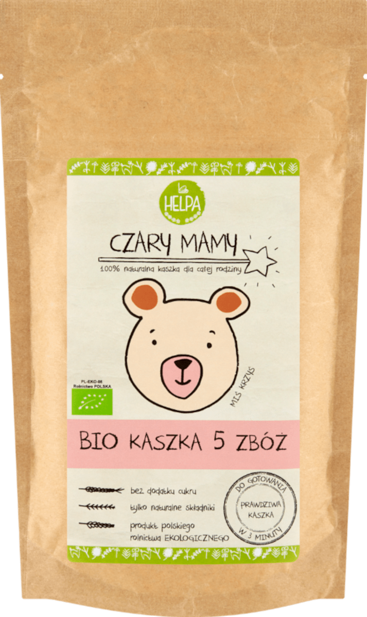 Helpa BIO Kaszka 5 Zbóż Czary Mamy, 200 g kupuj w zawsze korzystnych ...