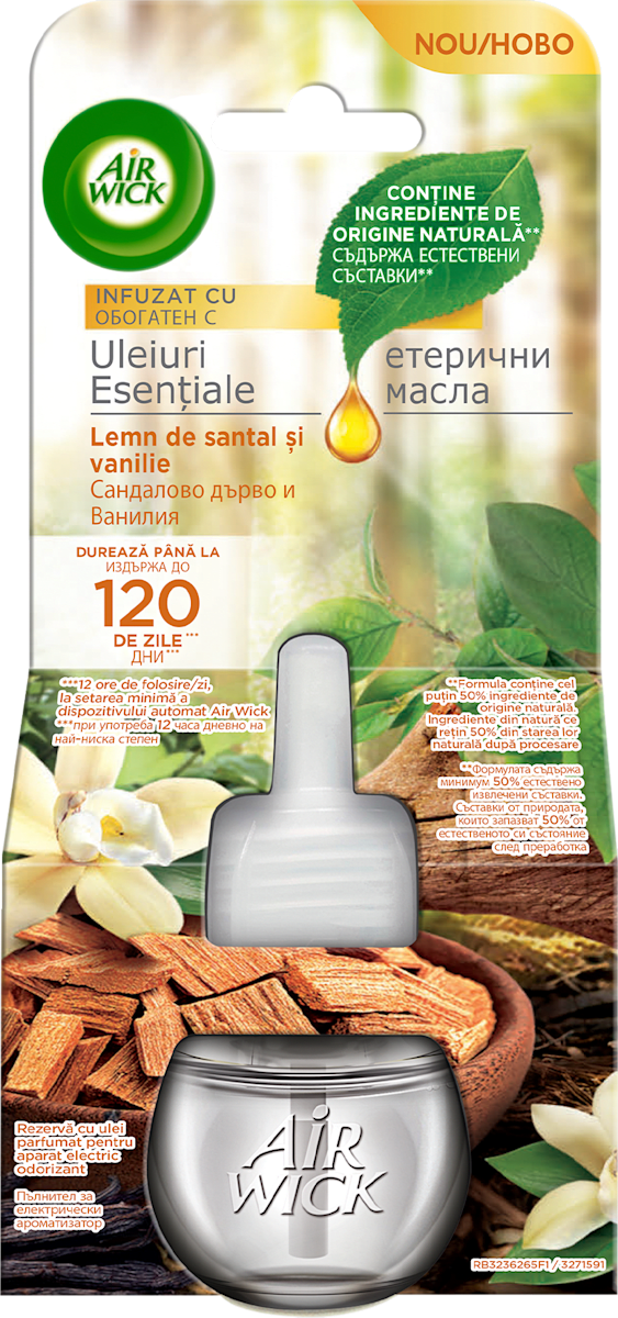 AIRWICK Пълнител за ароматизатор Сандалово дърво, 19 ml | dm България