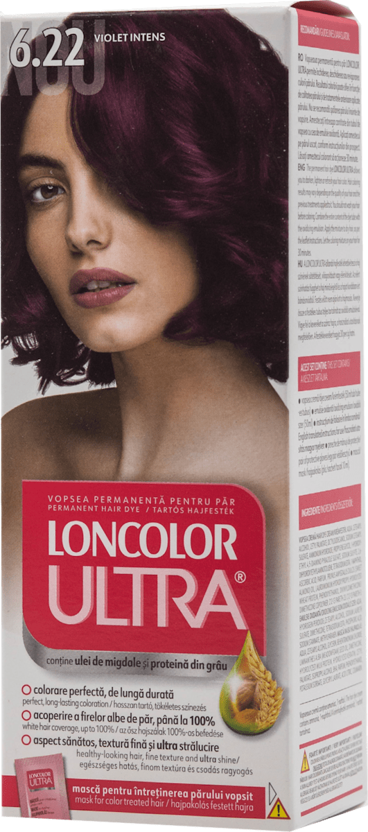 LONCOLOR ULTRA Vopsea permanentă 6.22 violet, 1 buc | dm.ro