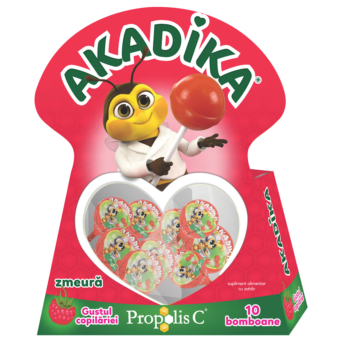 Fiterman Pharma Akadika cu gust de zmeură, 10 buc | dm.ro