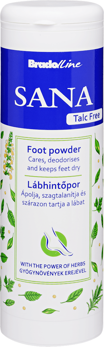 Sana Lábintőpor, talkum mentes, 0,1 kg | dm.hu