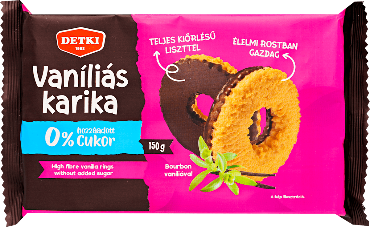 Detki Vaníliás karika, 150 g | dm.hu