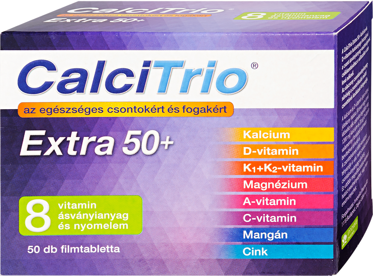 CalciTrio Extra 50+ filmtabletta, 50 db | dm.hu