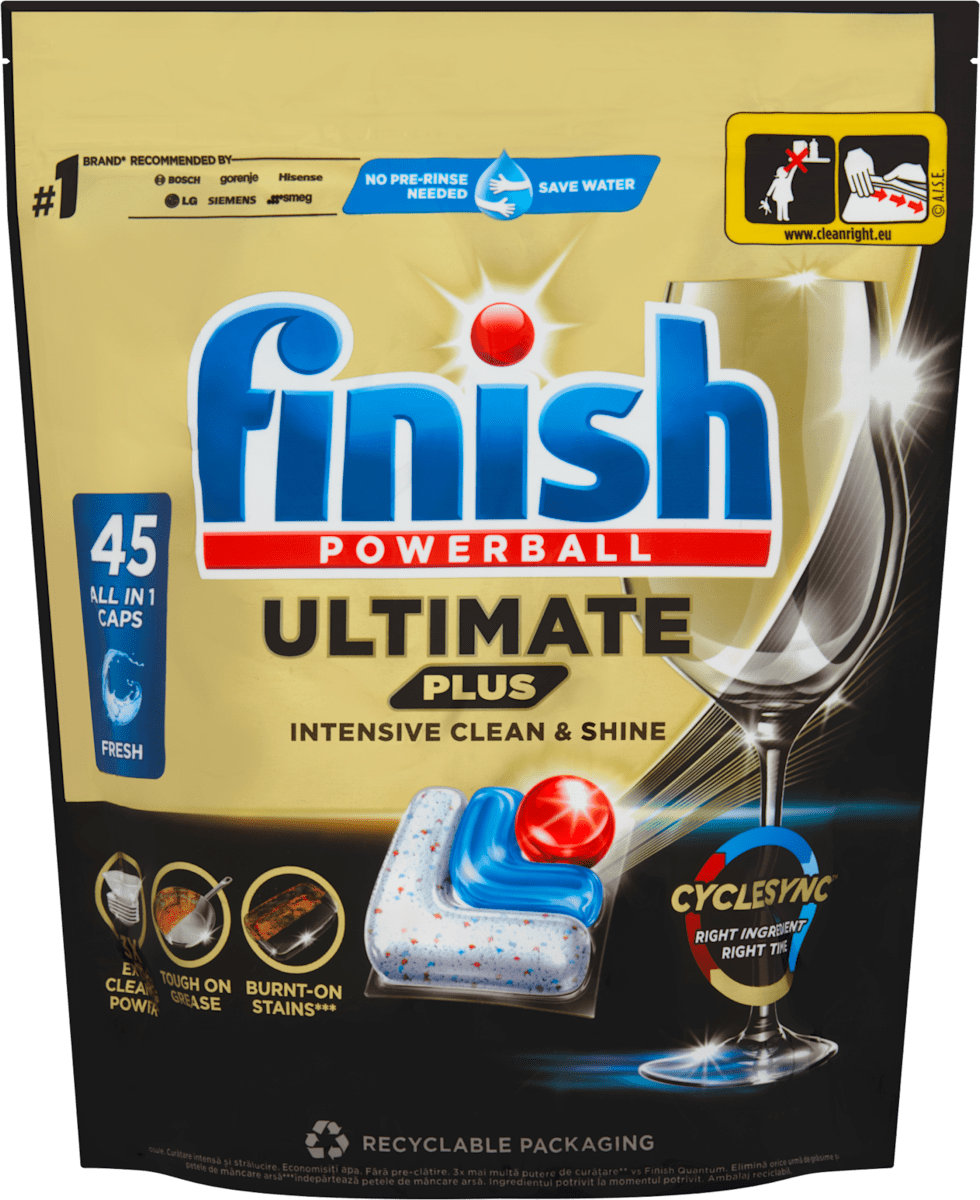 Finish Powerball Ultimate Plus All in 1 Regular kapsle do myčky nádobí ...