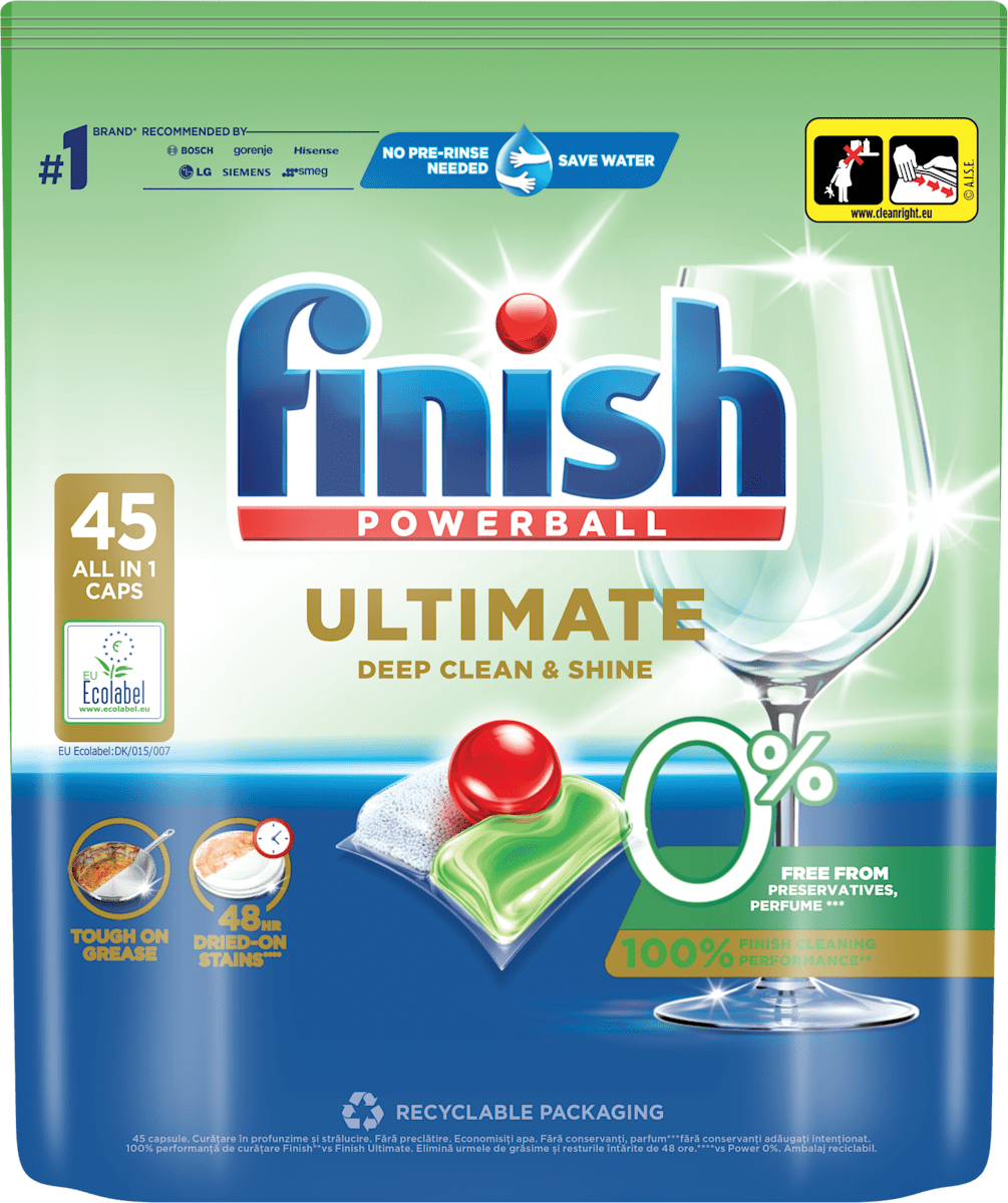 Finish Ultimate 0% mosogatógép tabletta, 45 db | dm.hu