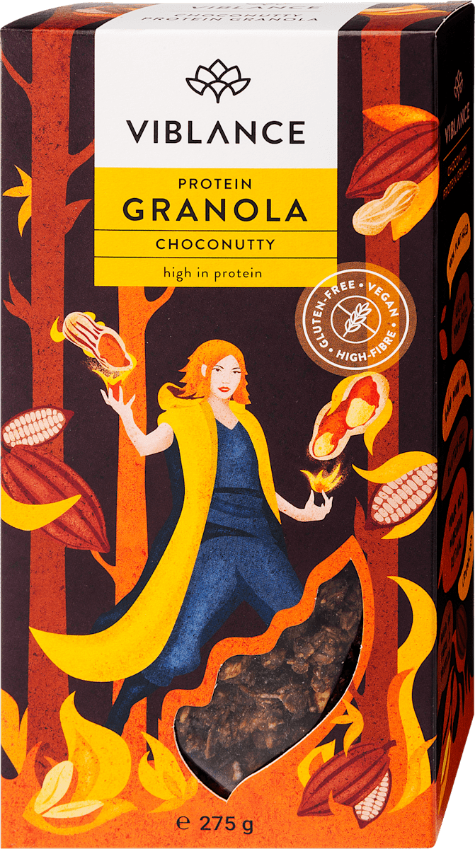 Viblance Földimogyorós-kakaós protein granola, Choconutty, 275 g | dm.hu