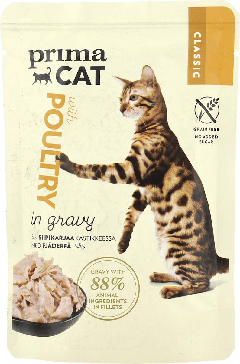 prima CAT Karma dla kota, kawałki drobiu w sosie, 85 g kupuj w zawsze ...