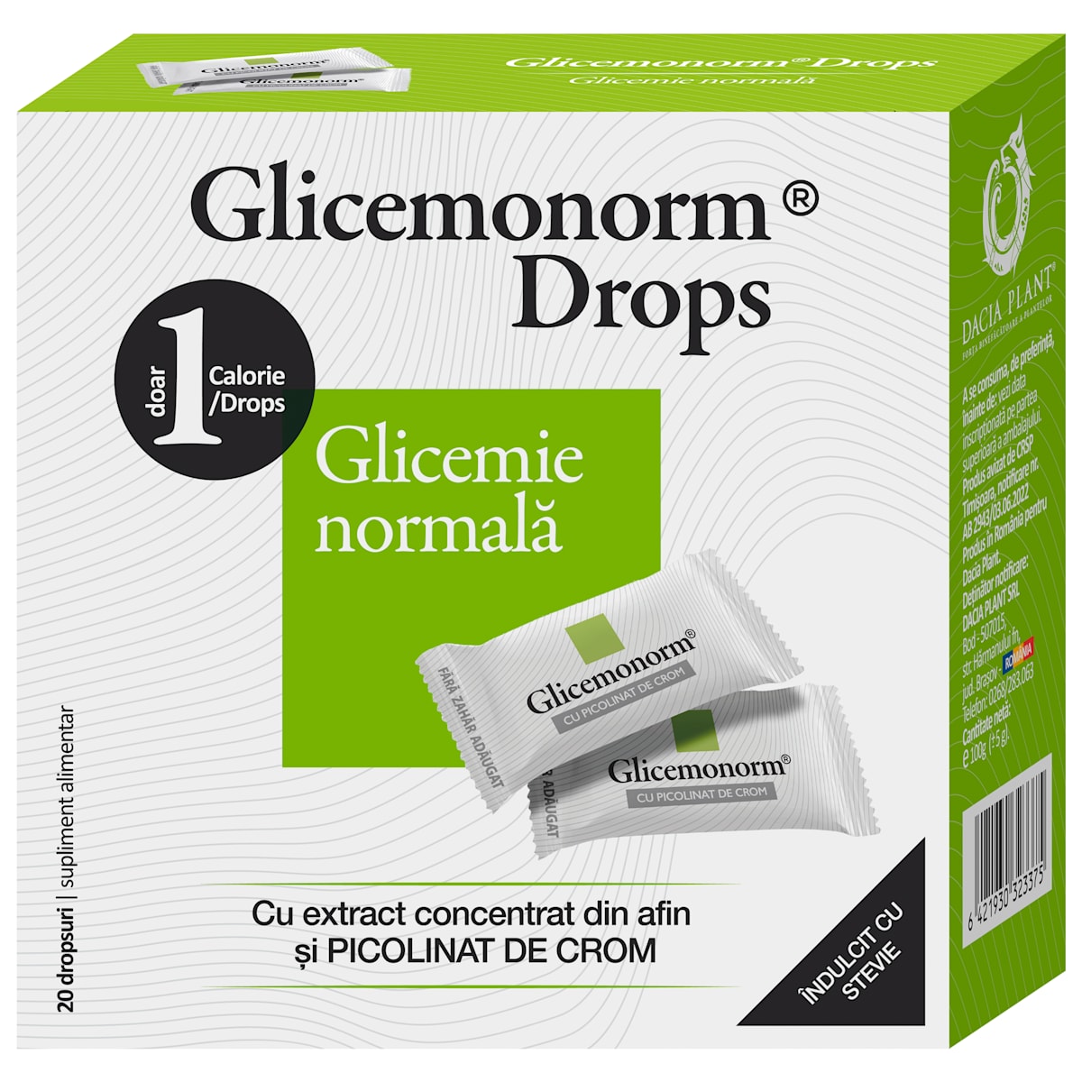 Dacia Plant Glicemonorm Drops, 100 g | dm.ro