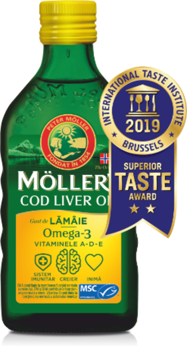 MÖLLER'S Рибено масло от дроб на треска с Лимон, 250 ml | dm България