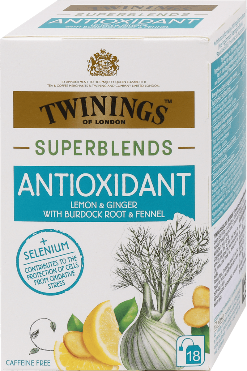 TWININGS Superblends čaj Antioxidant, 18 vrećica, 36 g | dm.hr