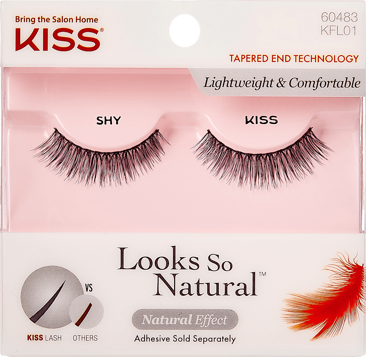 KISS Looks So Natural gene false Shy, 1 Set | dm.ro
