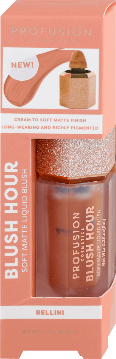 PROFUSION COSMETICS BLUSH HOUR SOFT MATTE tečno rumenilo - BELLINI, 1 ...