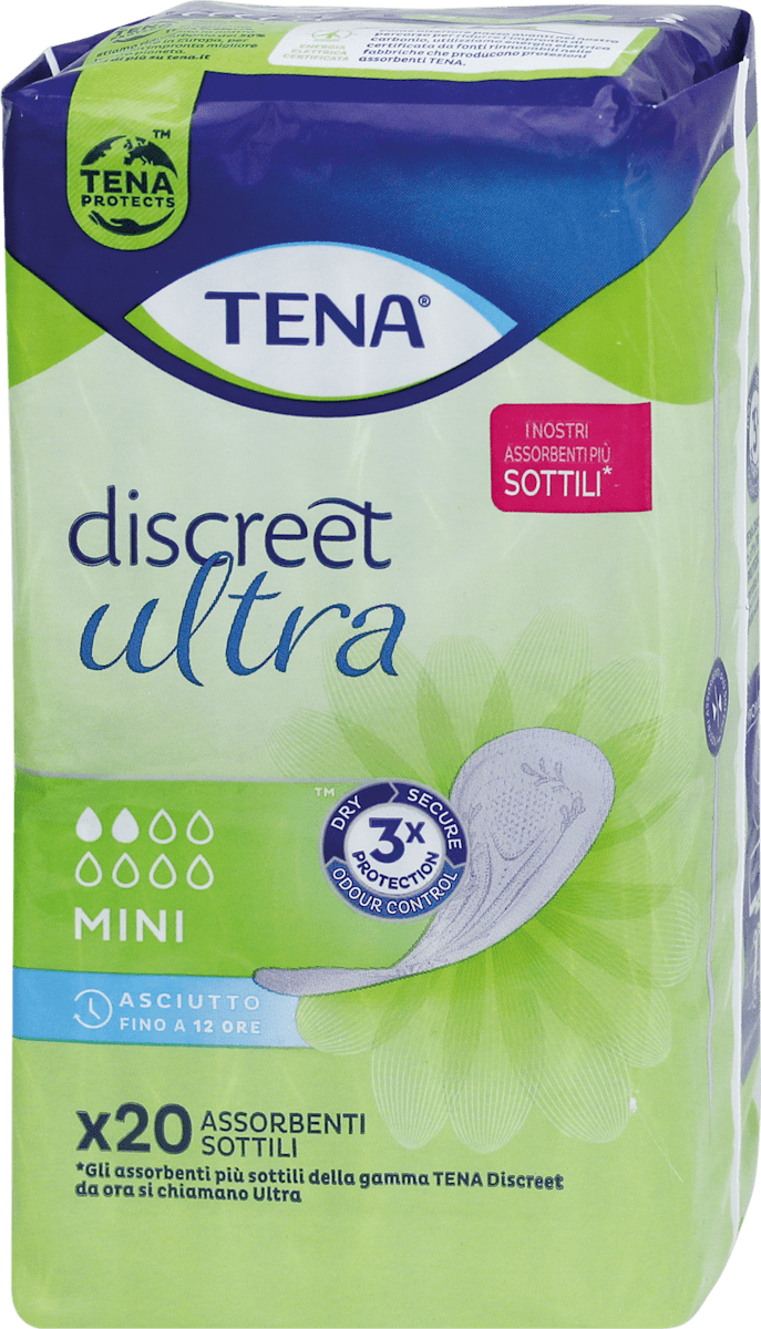 TENA Assorbenti discreet mini per incontinenza, 20 pz | dm Italia