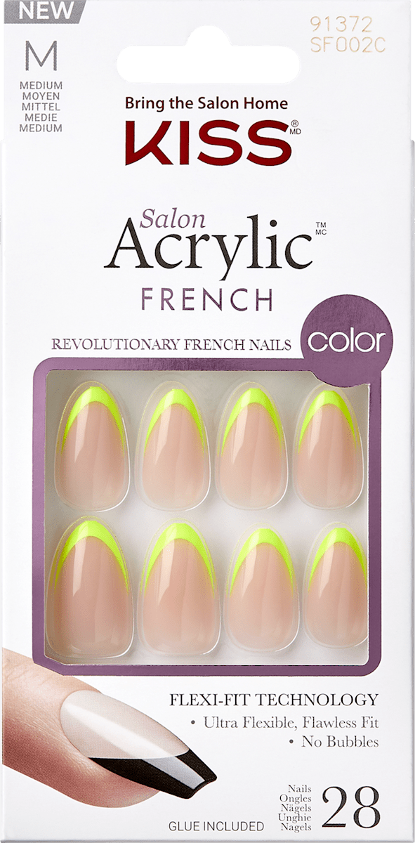 KISS Akrylové umelé nechty French color - Hype, 1 ks | mojadm.sk
