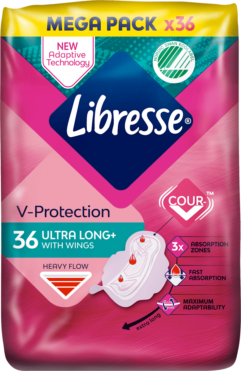 Libresse Дамски превръзки Ultra Wing Long, 36 бр. | dm България