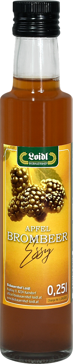 Loidl Essig Apfel Brombeere, 0,25 l | dm.at