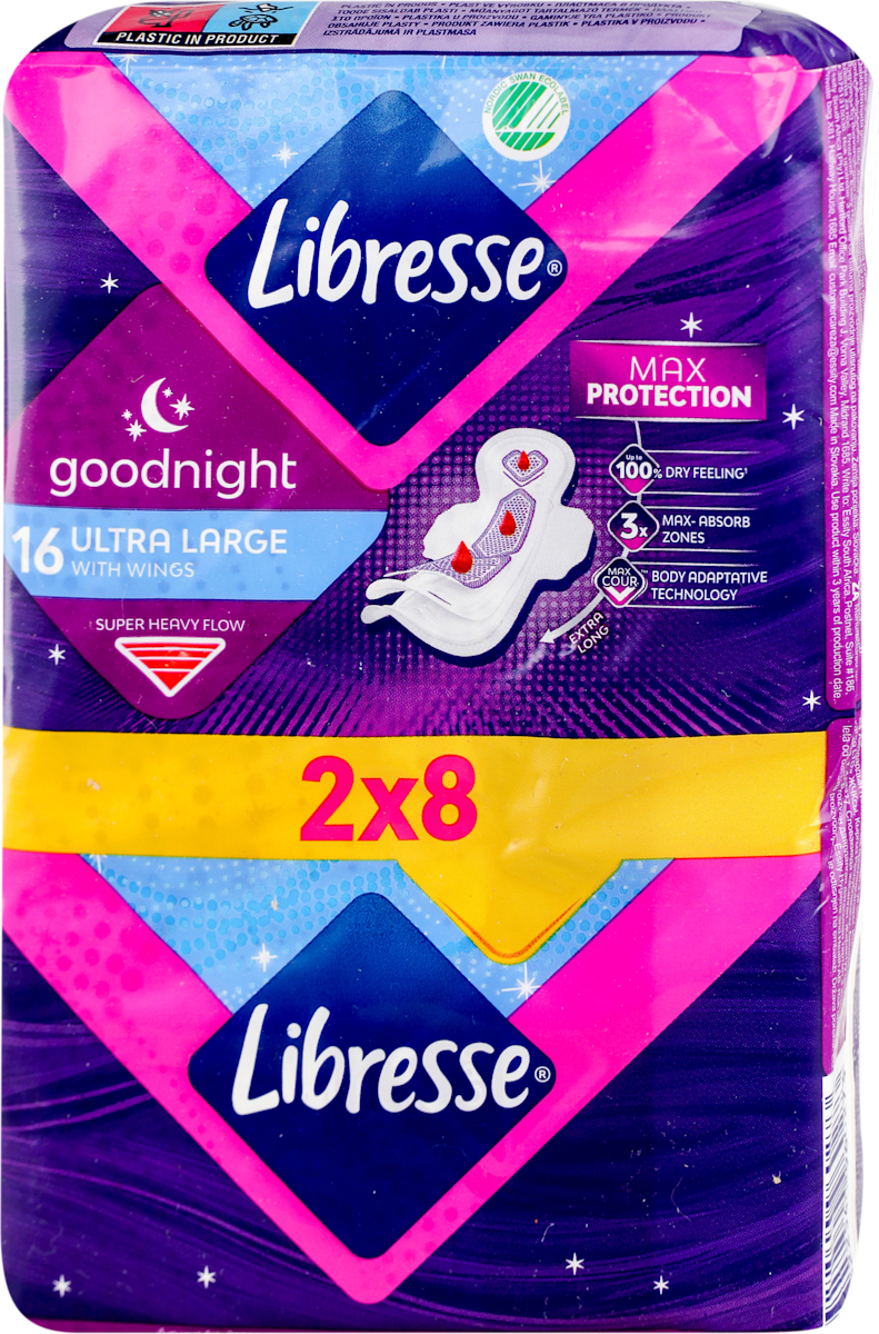 Libresse goodnight ciklusni ulošci – ultra large, 16 kom | dm.rs
