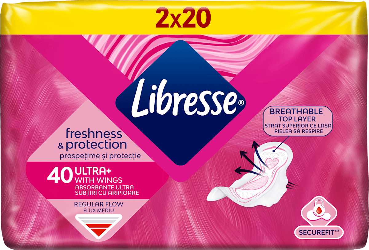 Libresse Damski vložki V-protection Ultra+, 40 kos | dm.si