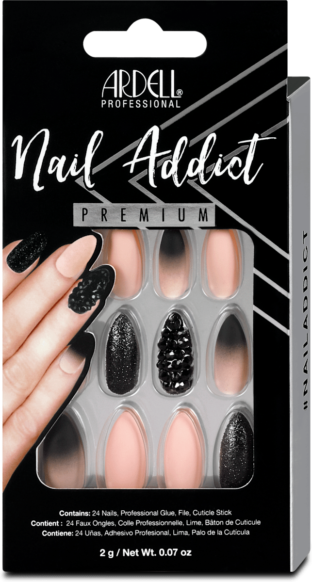 ARDELL Nail Addict Premium umjetni nokti – crni i rozi, 1 kom. | dm.hr